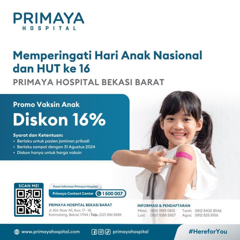 Paket Vaksin Anak - Primaya Hospital Bekasi Barat - Primaya Hospital