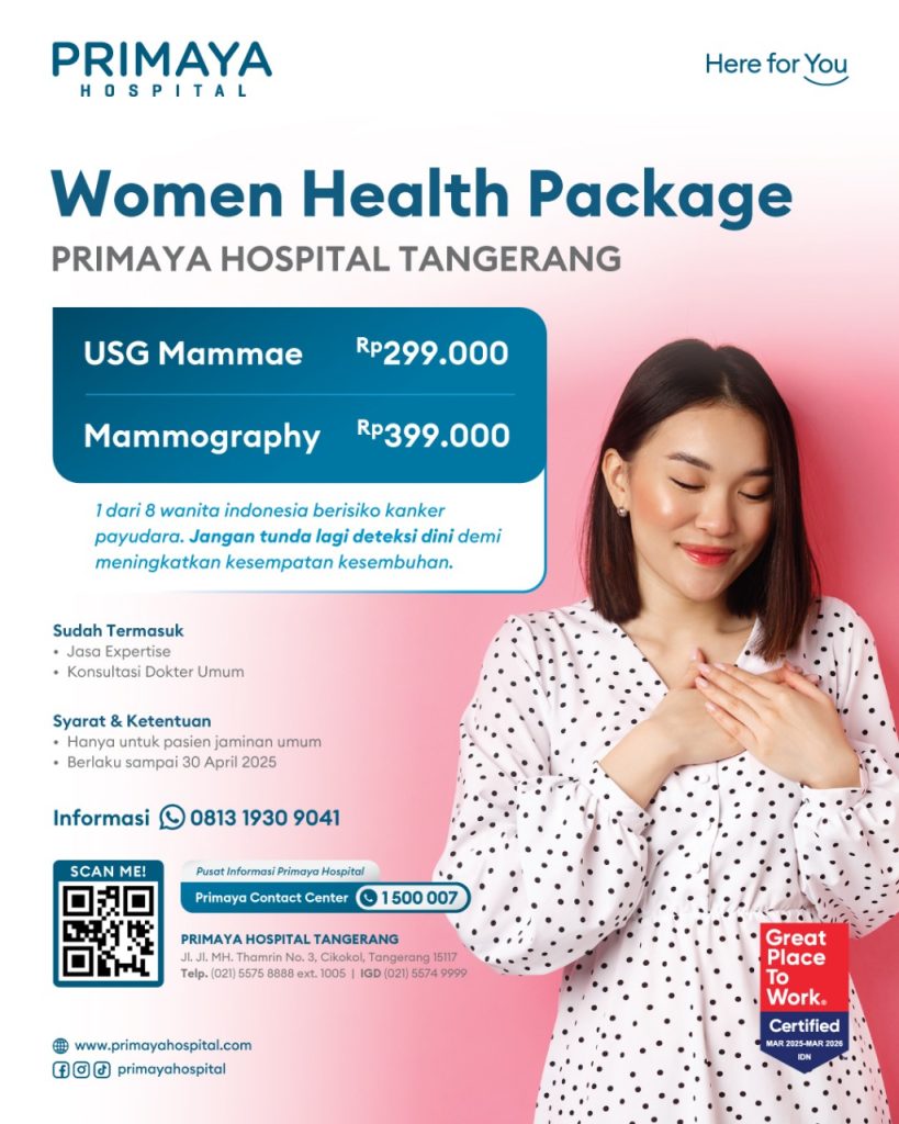 Daftar Pemeriksaan Kesehatan - Primaya Hospital